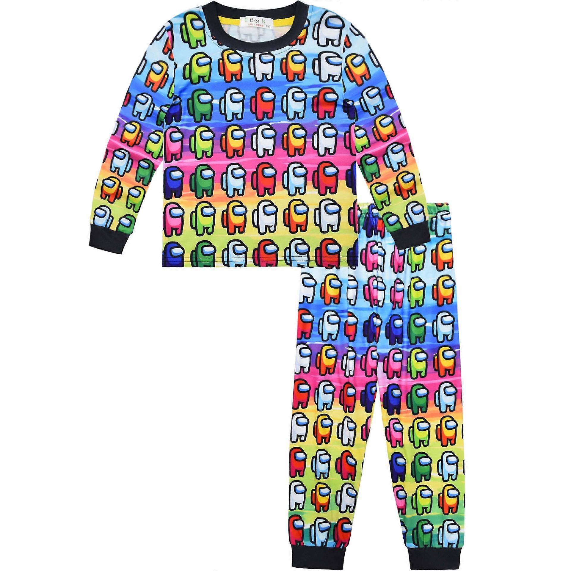 2023 new game Among us big children's home clothes set long-sleeved two ...