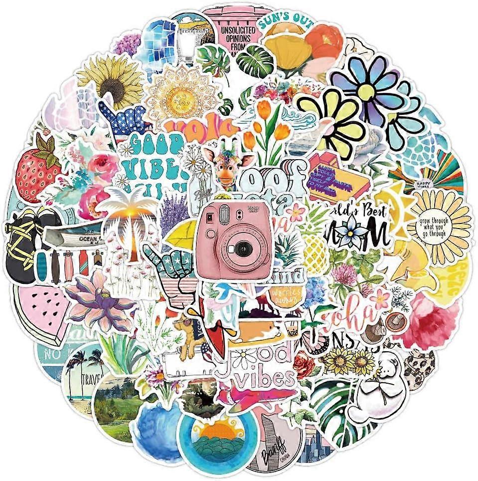 100PCS Water Bottle Stickers, Cute Stickers for Water Bottles, Vinyl ...