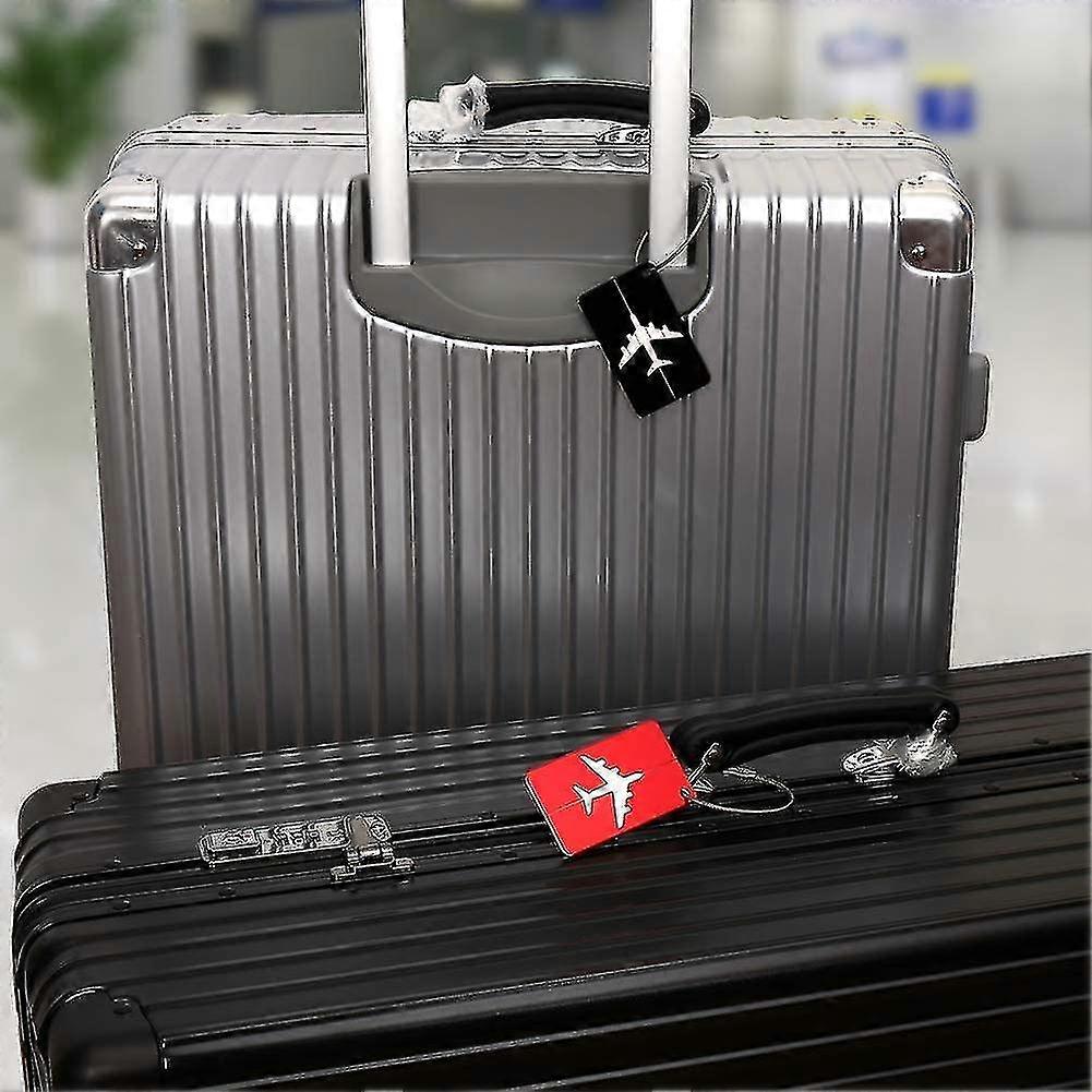 Luggage Tag, 6-pack Luggage Tag Aluminum Suitcase Tag With Steel Ring ...