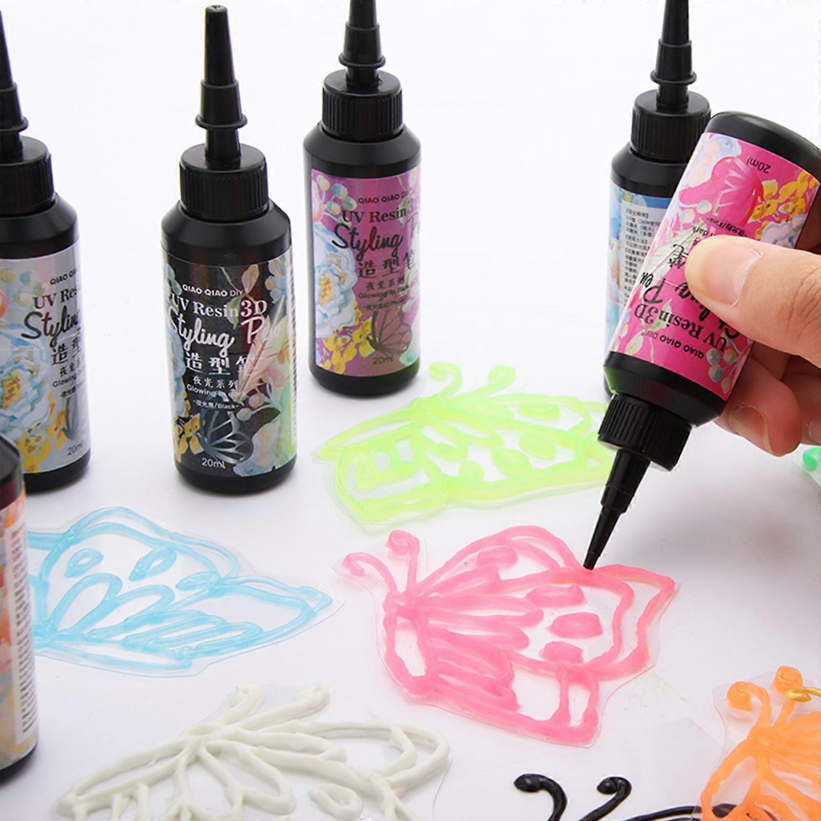 Glow in The Dark Ultraviolet Curing Gum DIY Handmade Craft Modeling ...