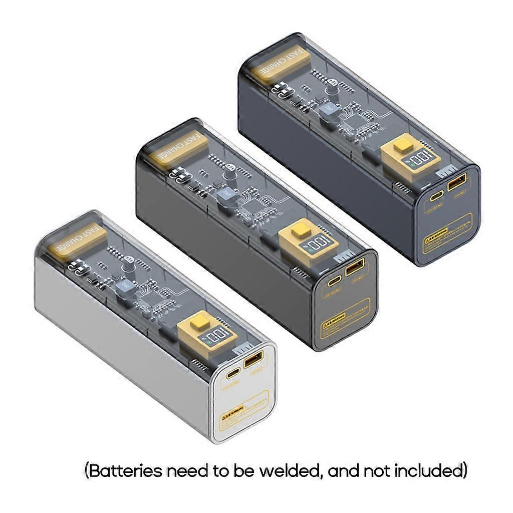 21700 Battery Storage Box Quick Charging DIY Power Bank Case Battery ...