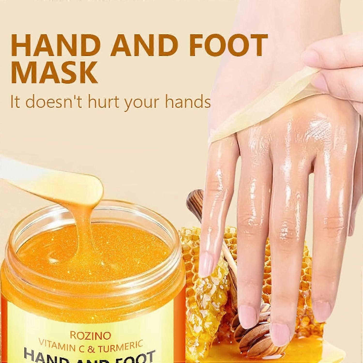 Upgraded Hydrating Peel off Hand Wax Mask, Vitamin C & Turmeric Hand ...