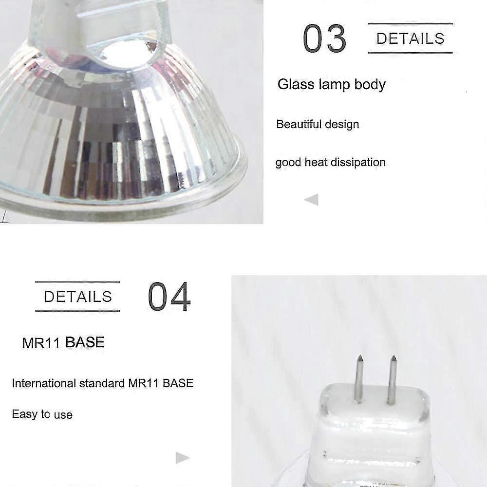 Mr11 Gu4 Led Bulb Light Dc/ac 10-30v 3w, 12v, 24v, 30w Equivalent Halogen Bulb - Warm White ...