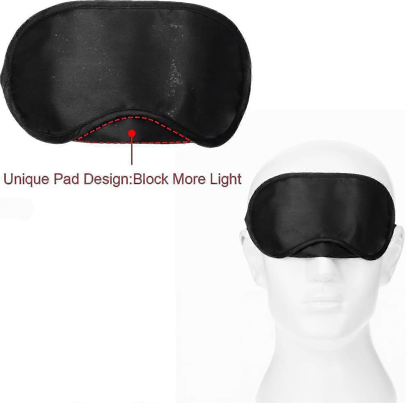 10 Pack Eye Mask Cover Blindfold Travel Sleep Cover With Pad, Qucyy ...