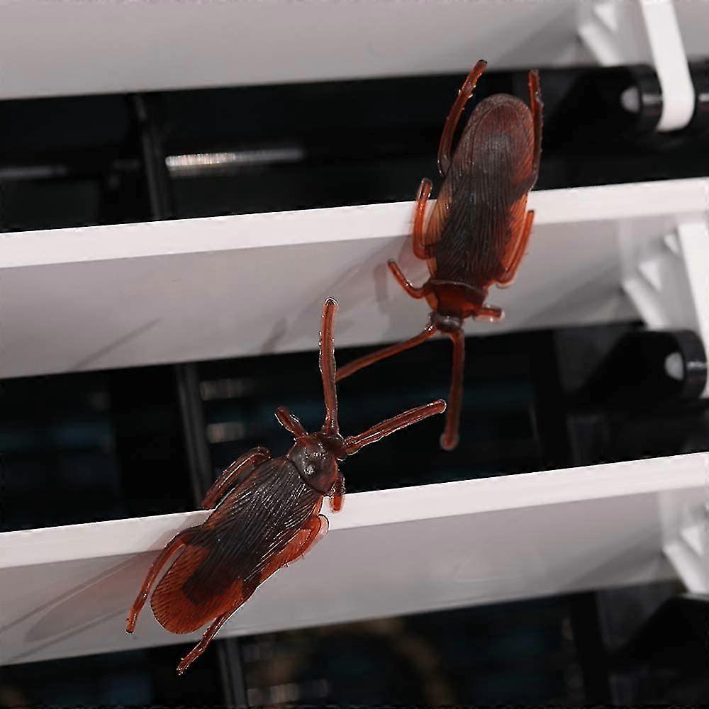 100pcs Prank Fake Roaches,novelty Plastic Cockroach,favorite Trick Joke ...