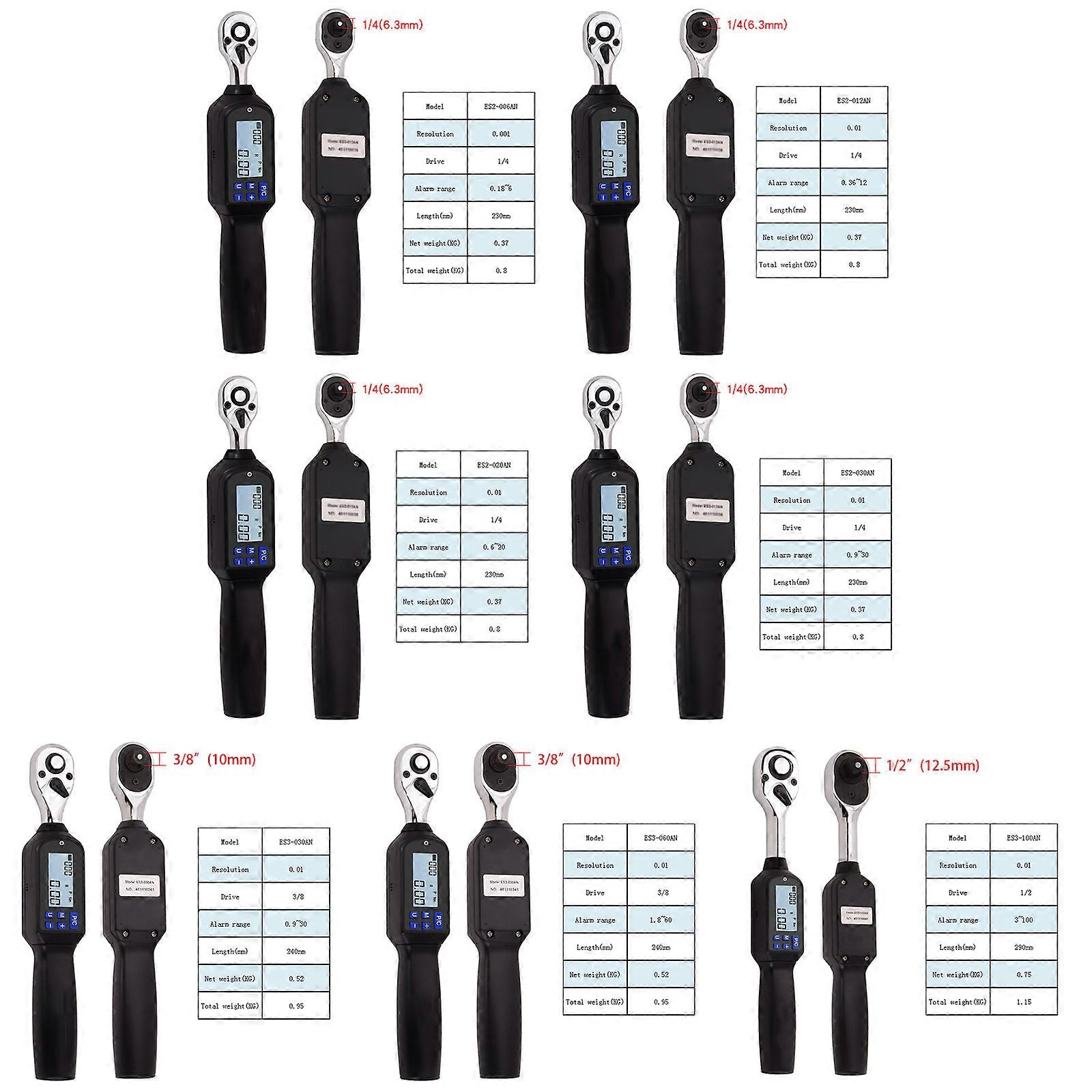 Adjustable Torque Wrench Mini Torque Wrench Digital Display Wrench Hand ...