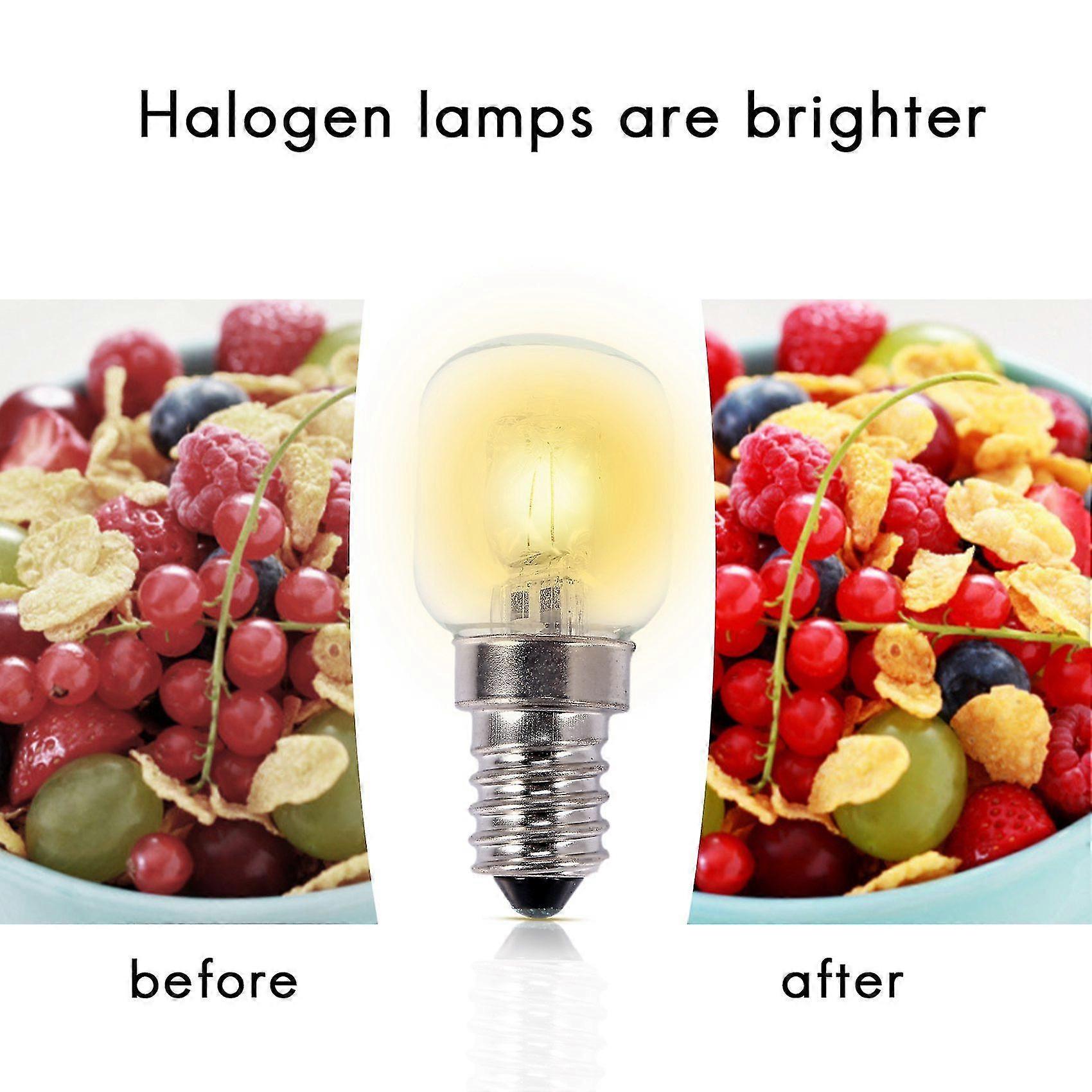 E14 High Temperature Bulb 500 Degrees 25W Halogen Bubble Oven Bulb E14 ...