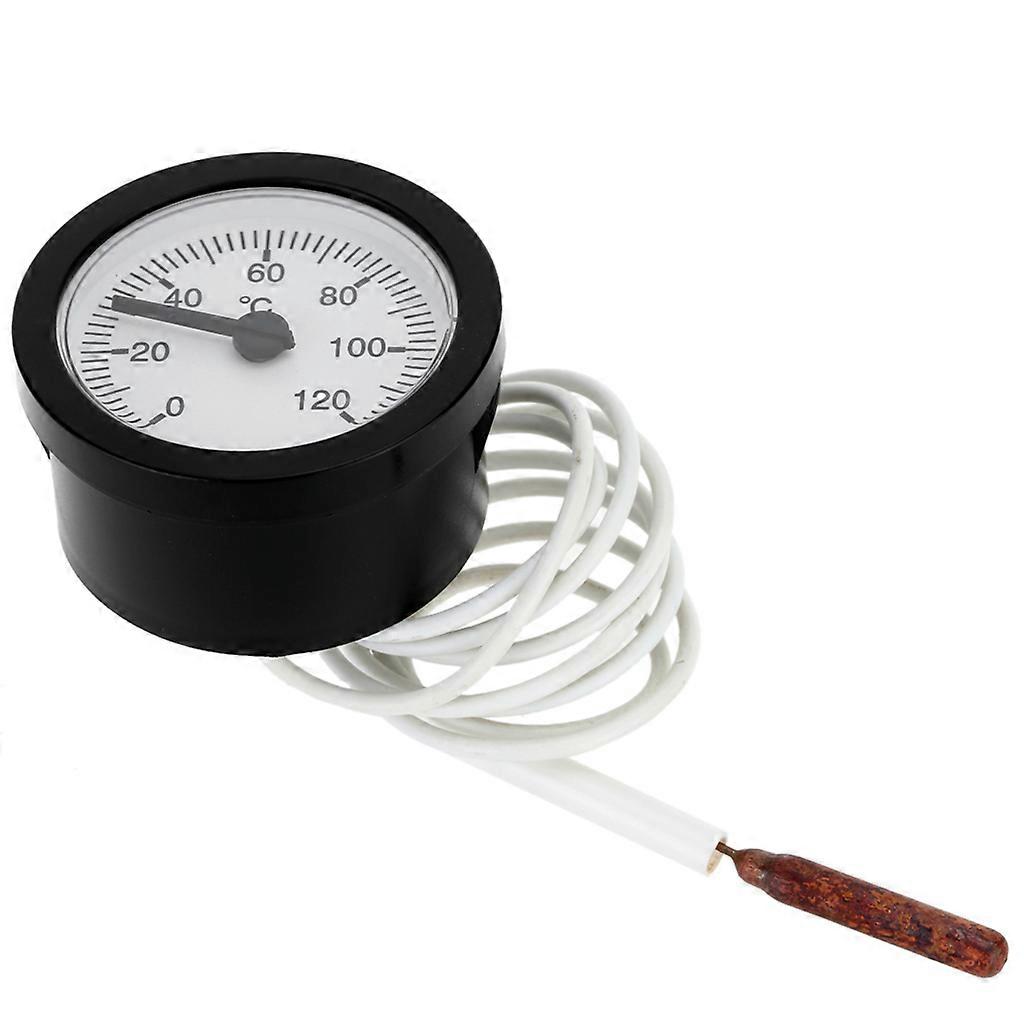 Dial Thermometer Capillary Temperature Gauge 0-120 water & oil with 1m Sensor | Fruugo UK
