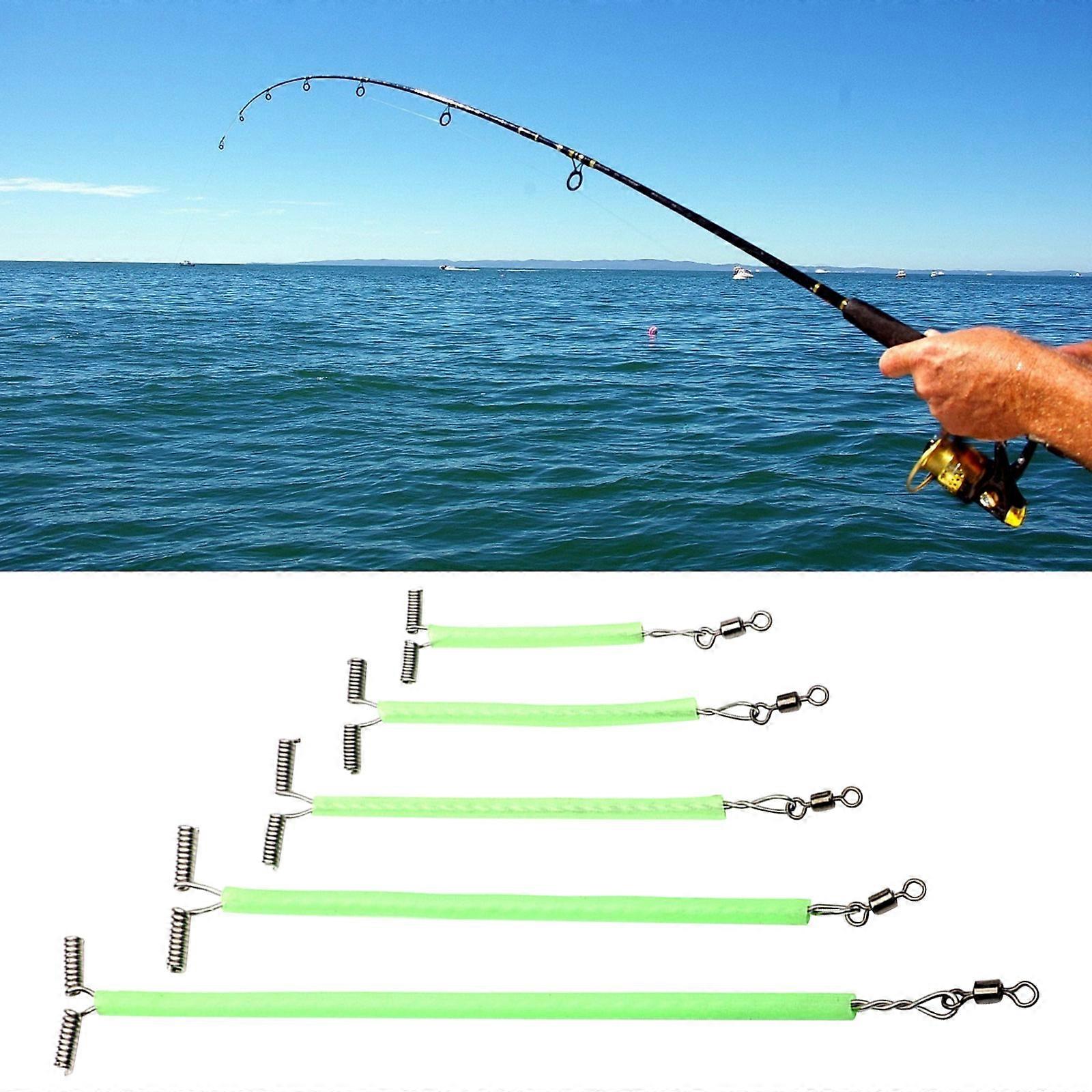 20Pcs/set Luminous Tube Fishing Rigs with Rolling Swivels T-Shape ...