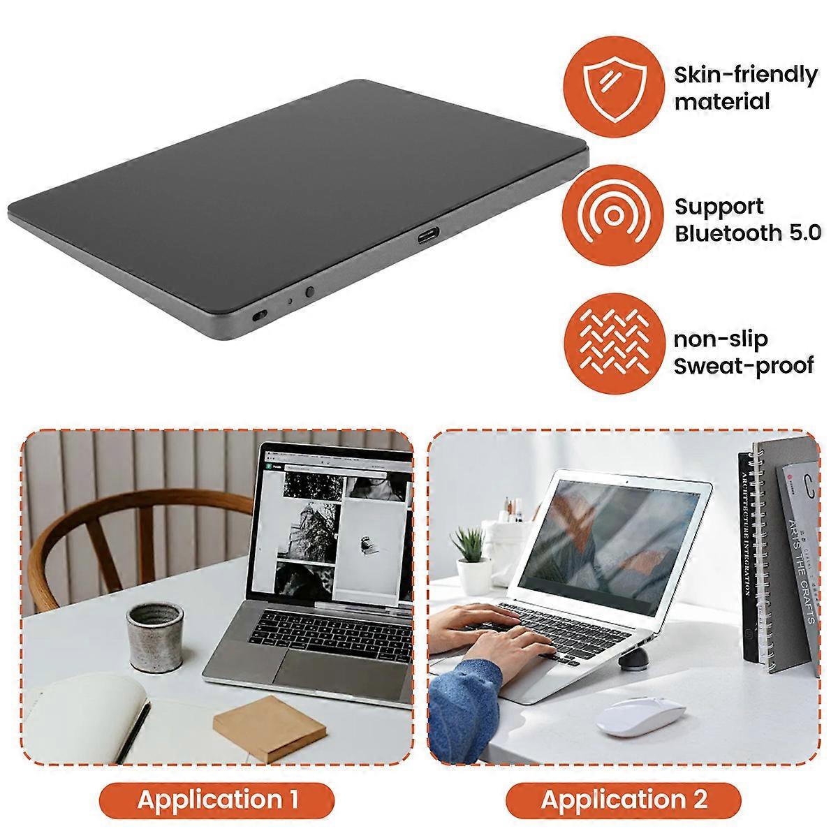 Bluetooth Touchpad Multi-Function Gestures Trackpad Rechargeable ...