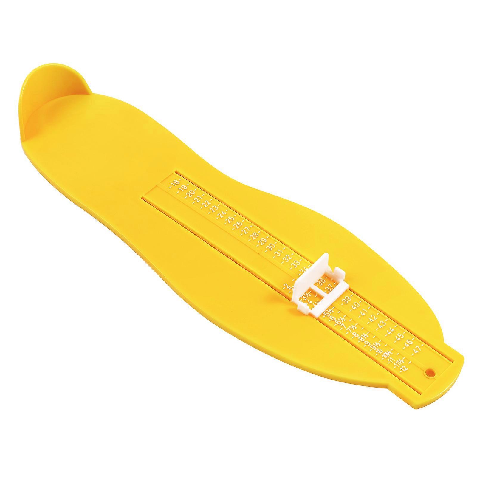 Foot Measuring Device Supvox Foot Gauge Adults Home Use Yellow 13.4x4 ...