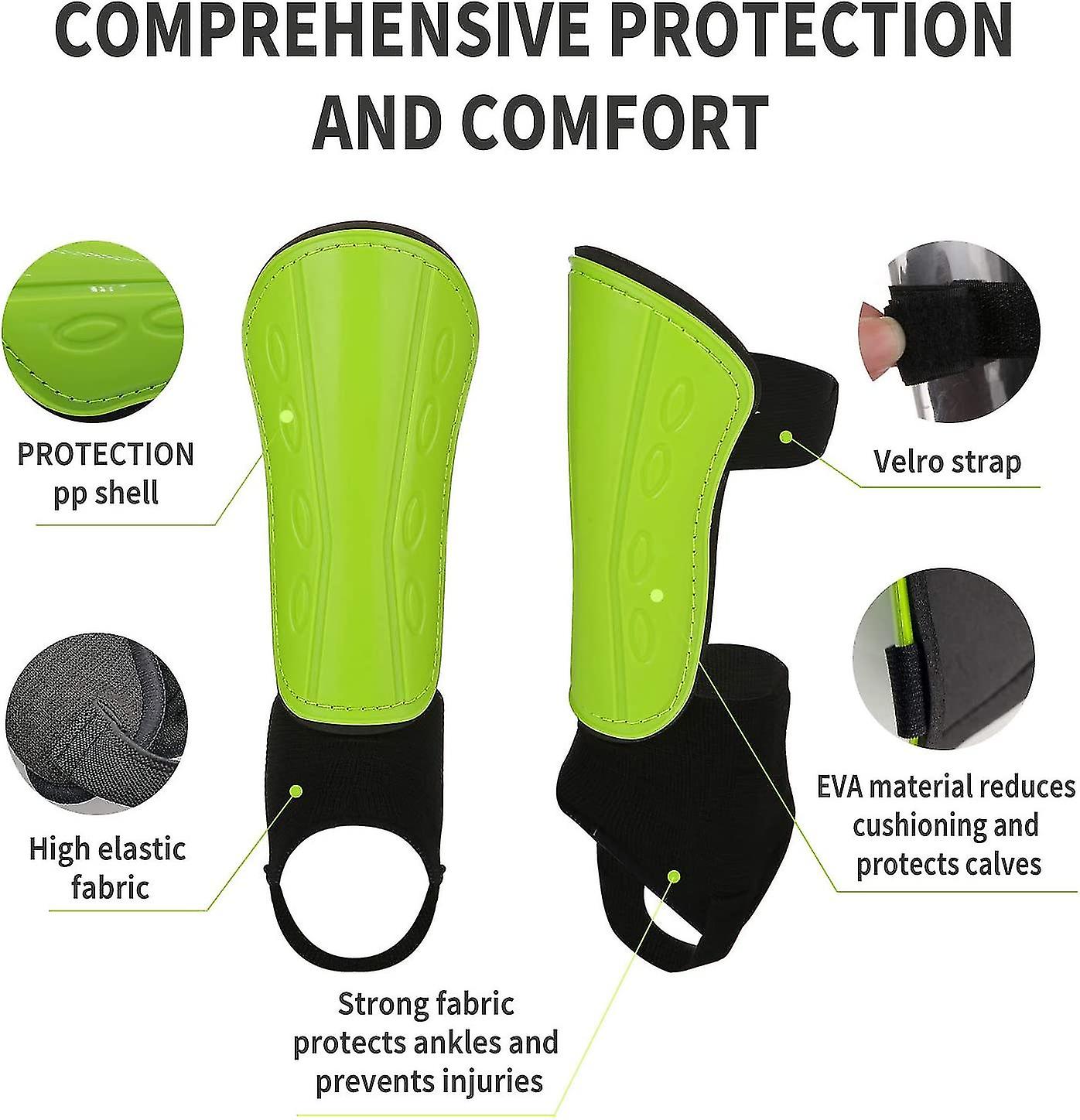 Soccer Shin Guards, Slip And Slide Protective Soccer Gear For Youths ...
