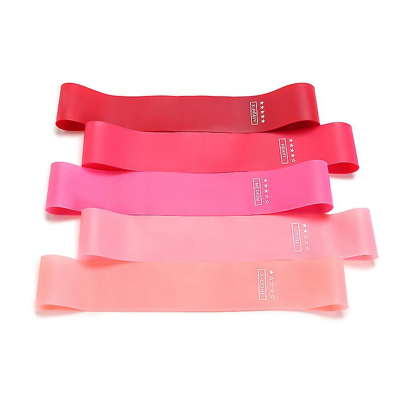 Fitness Resistance Band, [5 Pack] Elastic Fitness Band Natural Latex ...