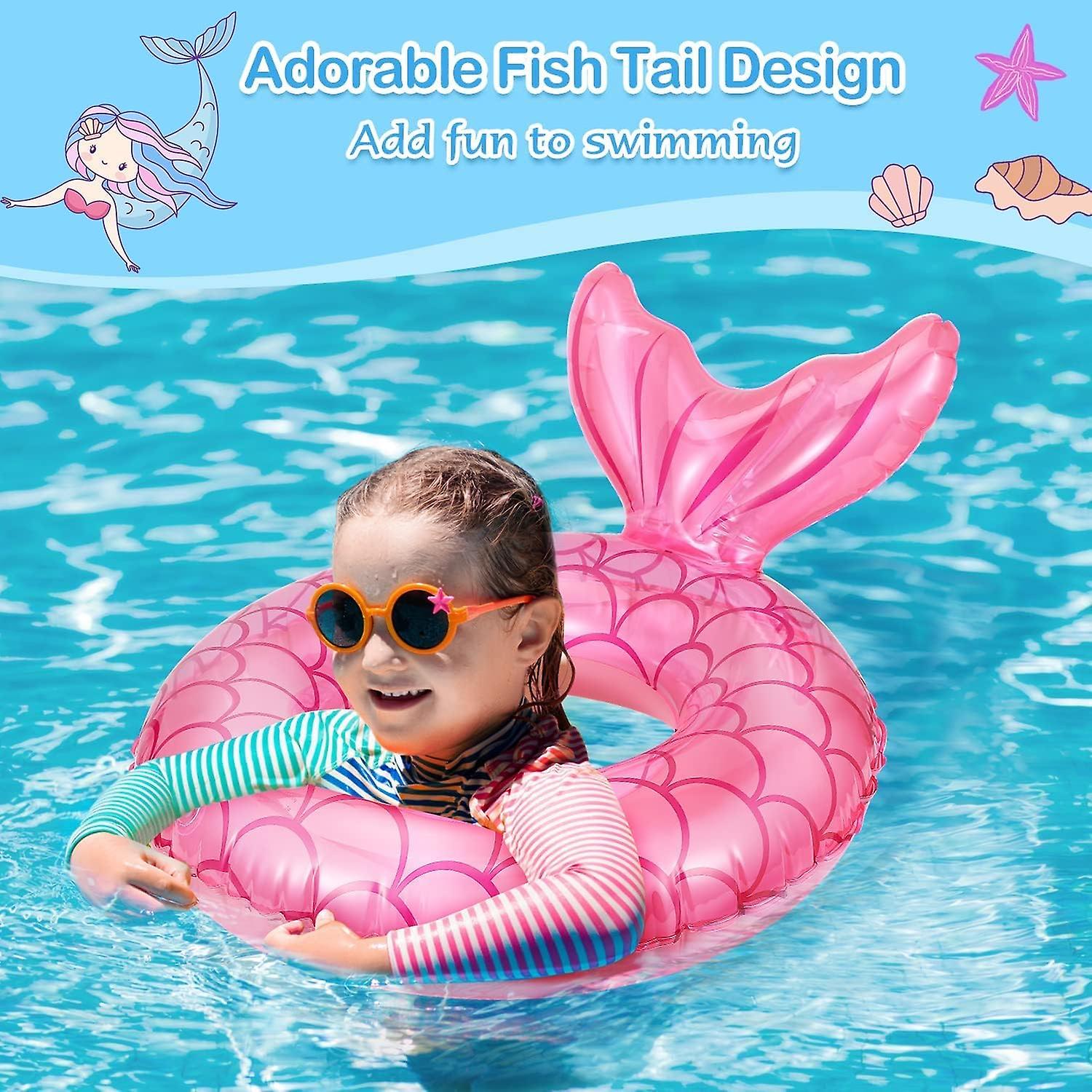 Inflatable Swimming Ring, Children Cute Pool Float Tube Decorations ...