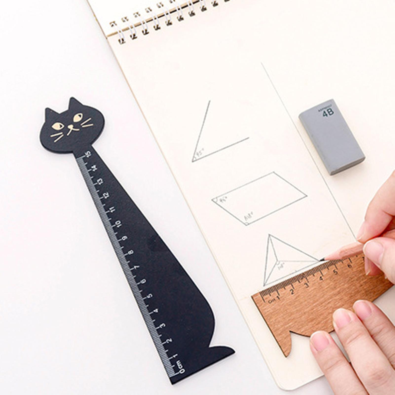 Cartoon Wooden Measuring Ruler For Drafting Drawings Making For Primary ...