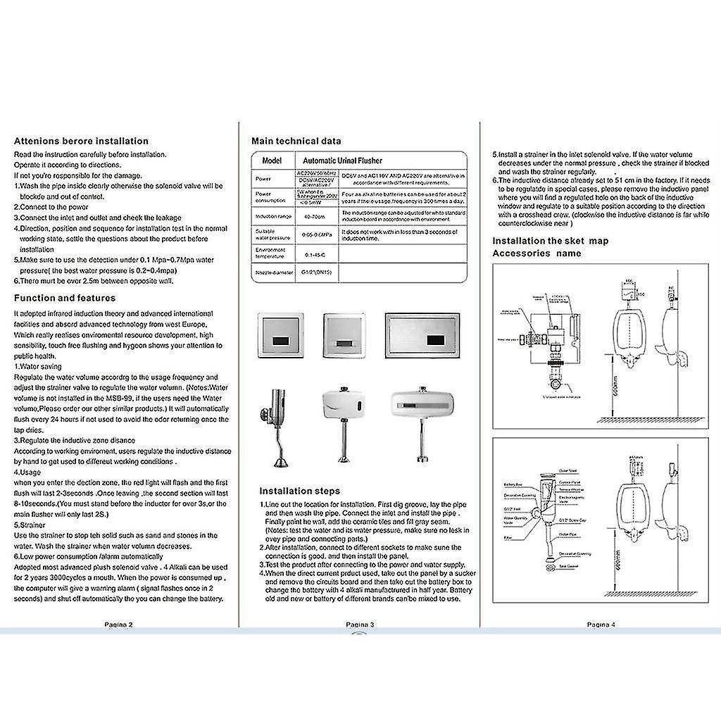Hands Free Infrared Automatic Wc Cistern Urinal Toilet Flush Valve ...