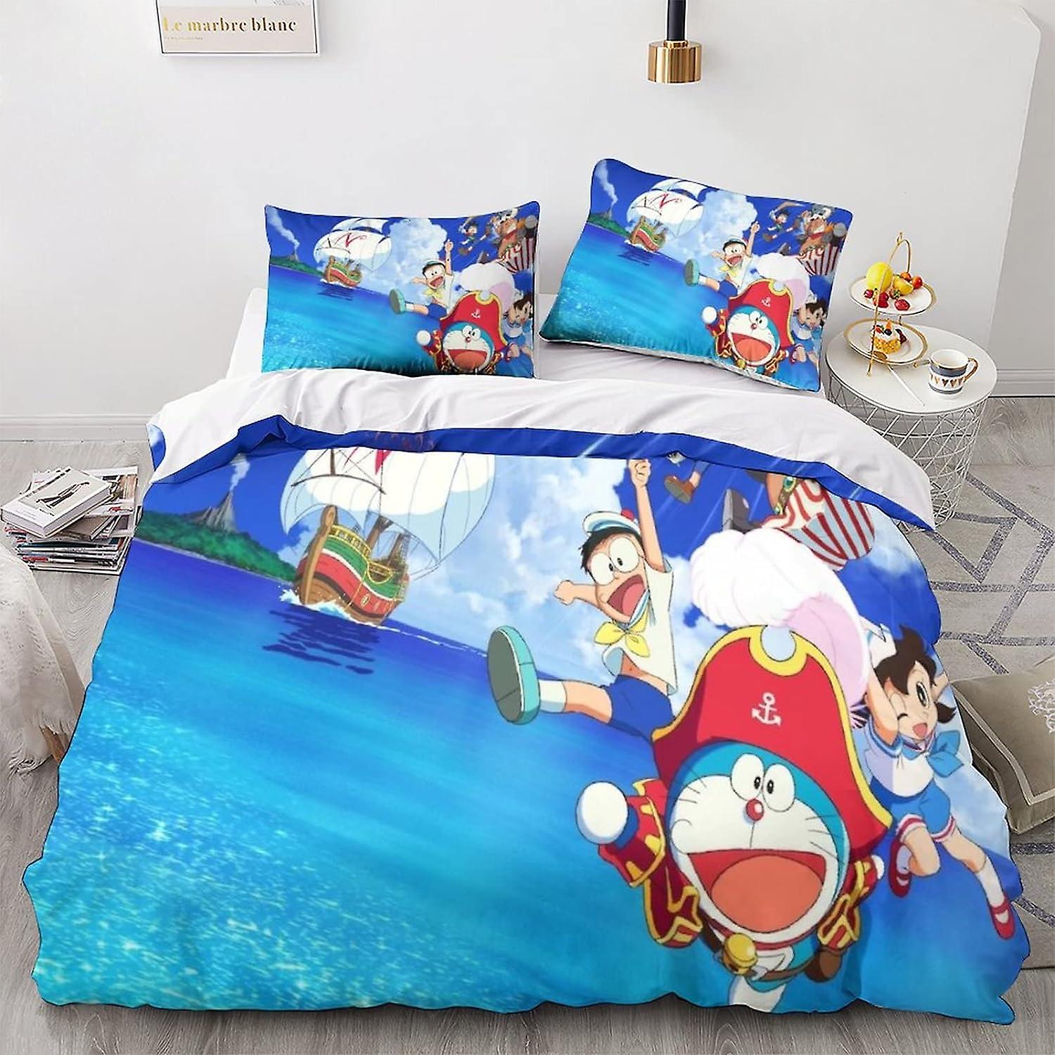 HOUKIG Doraemon Duvet Cover Bedding for Kids Girls Boys Pattern Anime ...