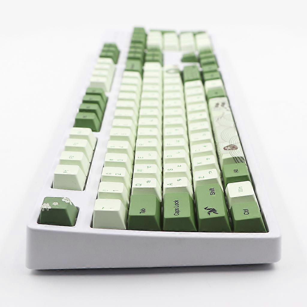 Green Matcha Keycaps Set 127 Keys OEM Profile PBT Dye Sublimation Key ...