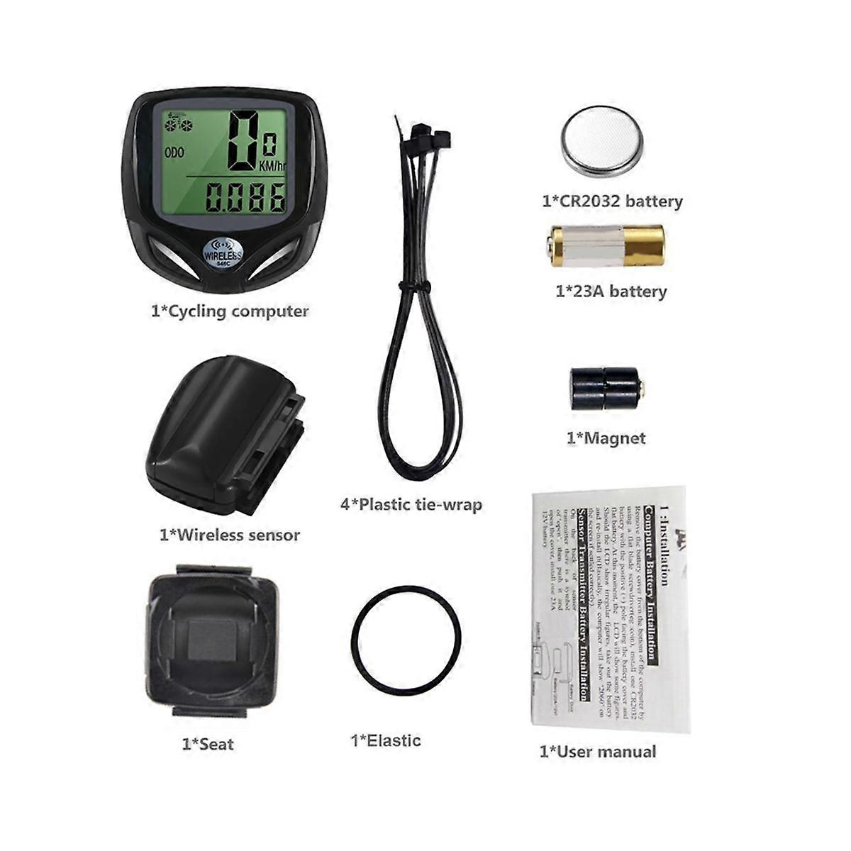 Bicycle Wireless Waterproof Magnet Sensor Bicycle Speedometer Digital ...
