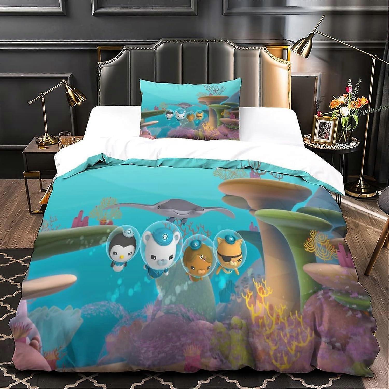 The Octonauts Children Bedding Set Cartoon Duvet Cover Boy and Girl ...