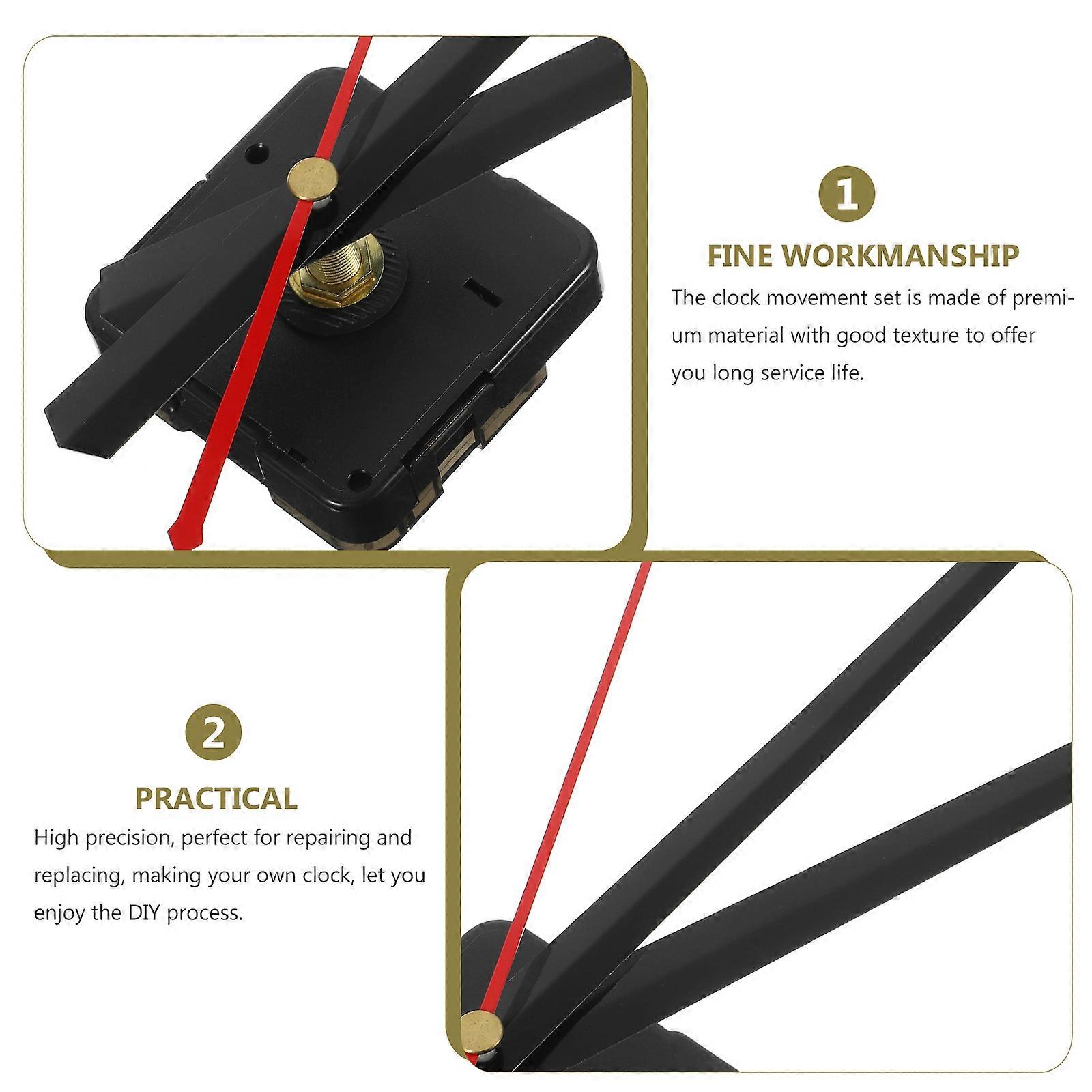 Mute Clock Movement with Clock Hands Wall Clock Mechanism Plastic Clock ...