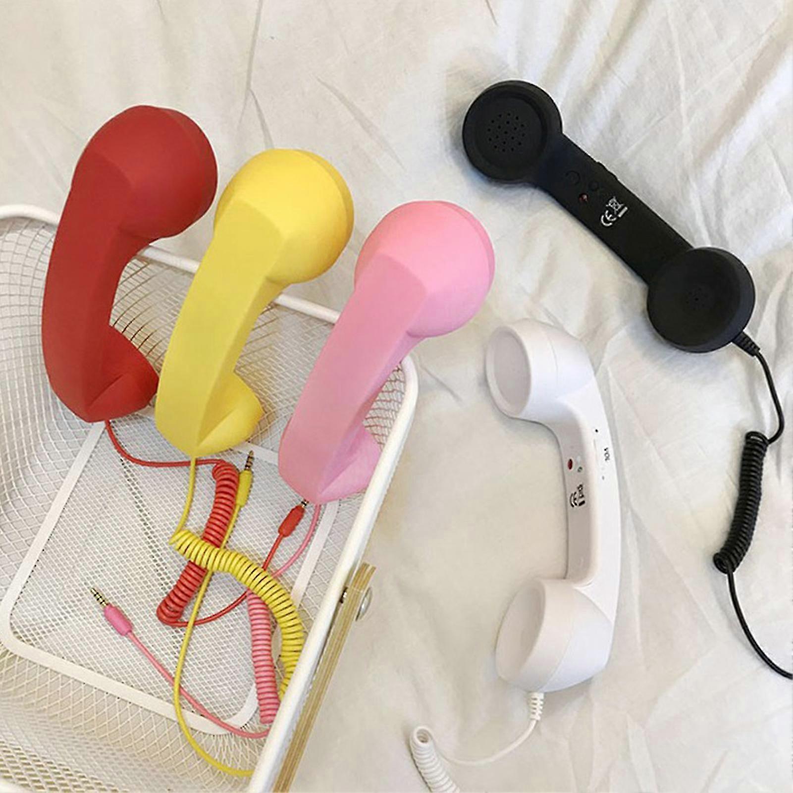 Mobile Phone Receiver Retro 3.5mm Phone Handset With Adjustable Volume ...