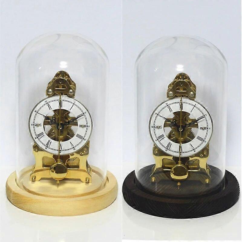 Copper Movement Mechanical Clock Desk Desktop Vintage Table Clock Metal ...