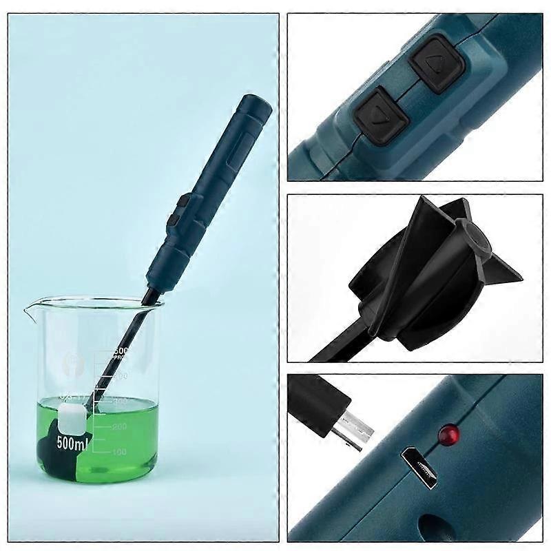 Reusable Paint Mixer Paddle, Electric Resin Mixer with 1300mah Battery ...