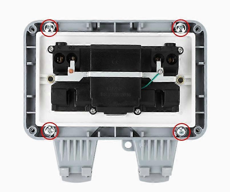 Outdoor Socket, Weatherproof Storm Rcd Socket Double Switched 13 A Ip66 ...