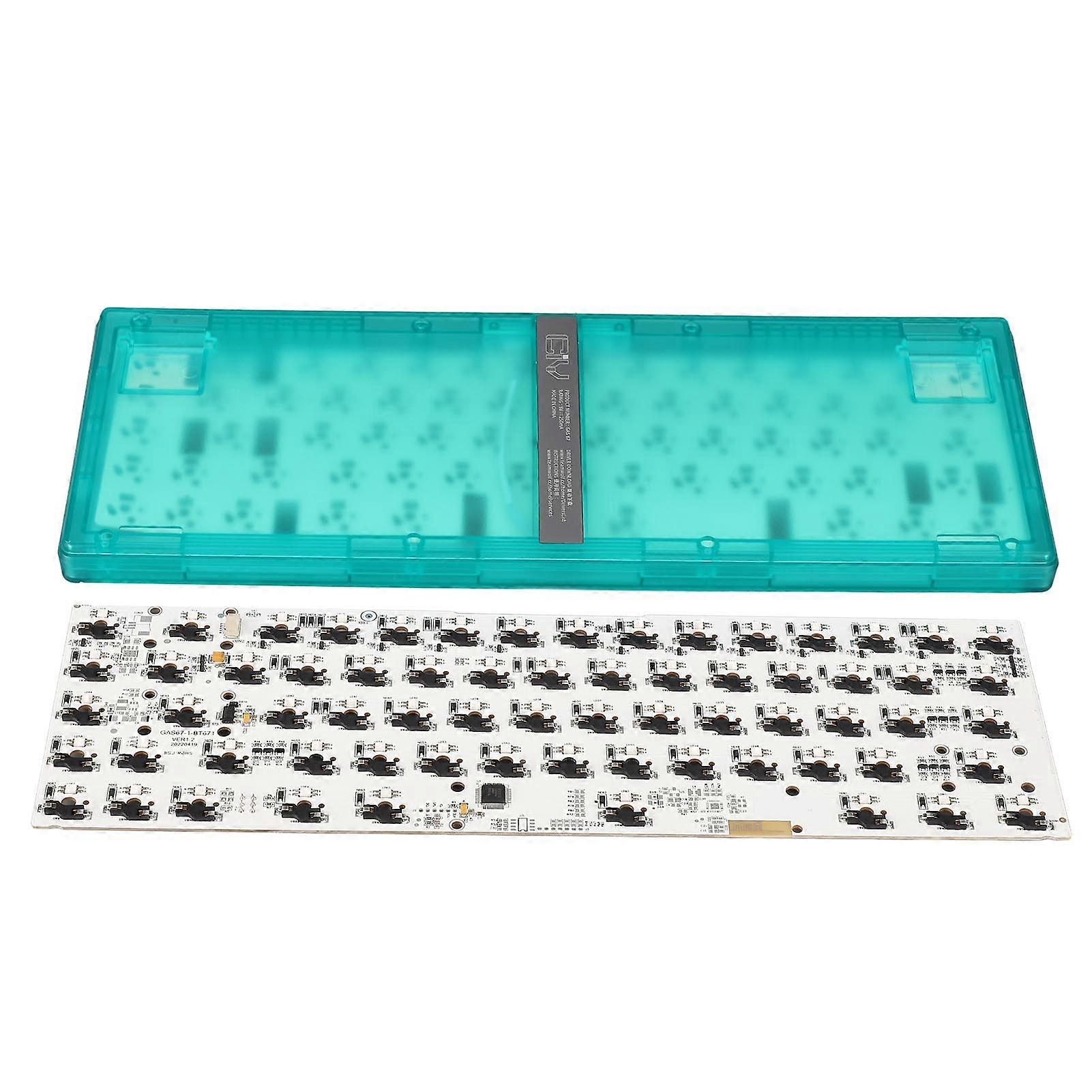 DIY Mechanical Keyboard Kit 67 Keys Wired Switch Hot Swap RGB Backlit ...