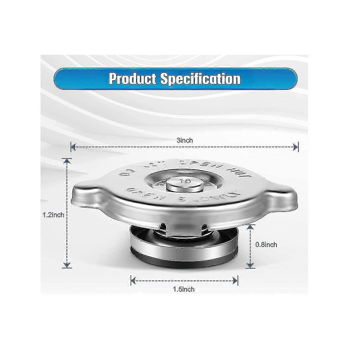 16 Psi Radiator Cap Cover Assembly, Compatible With 10230, Holding Auto ...
