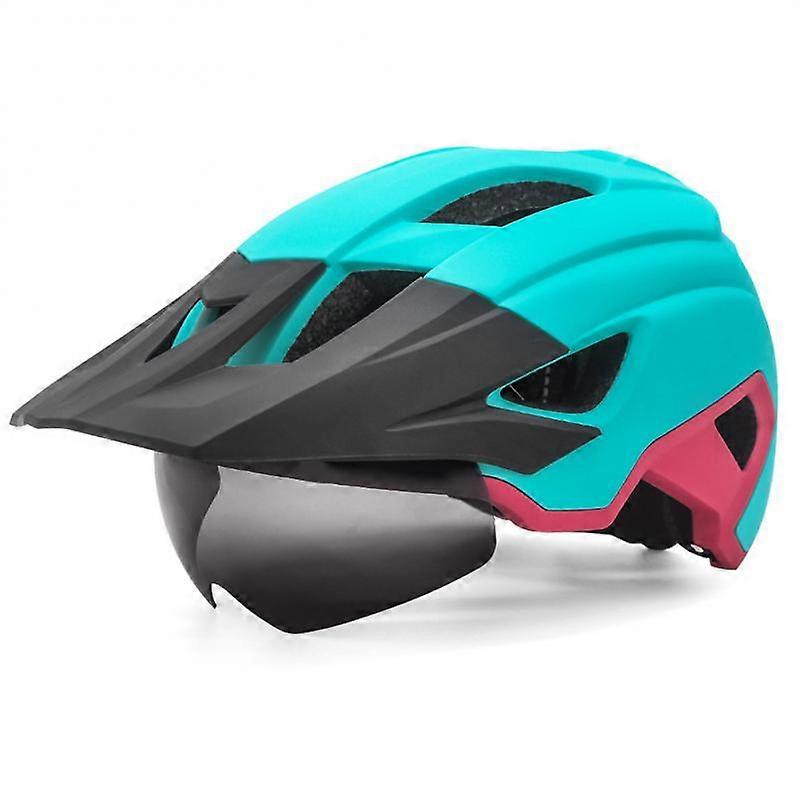 Mountain Road Bike Helmet Magnetic Goggles Helmet With Insect Net ...