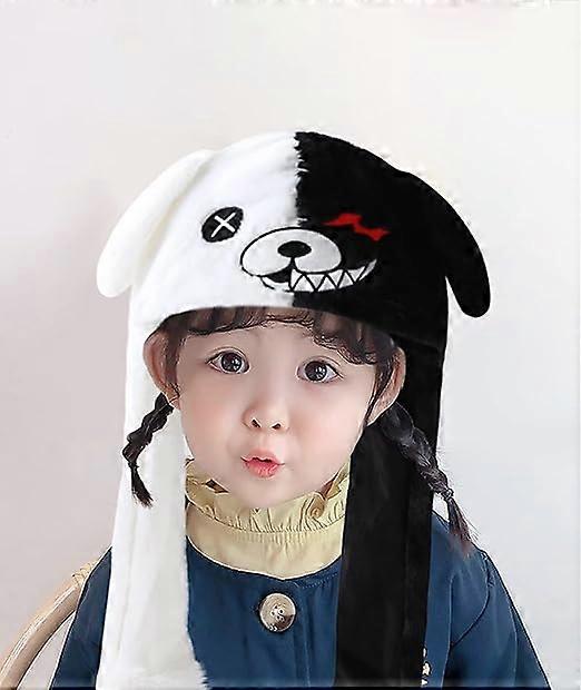 Women Girls Bear Hat with Moving Ears, Funny Plush Toy Christmas ...