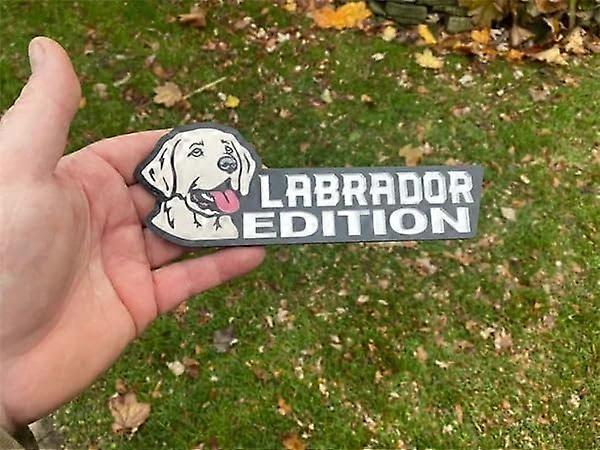 Dog Edition Car Badges Laser Cutting Car Vehicle Emblem, 3D Badge ...