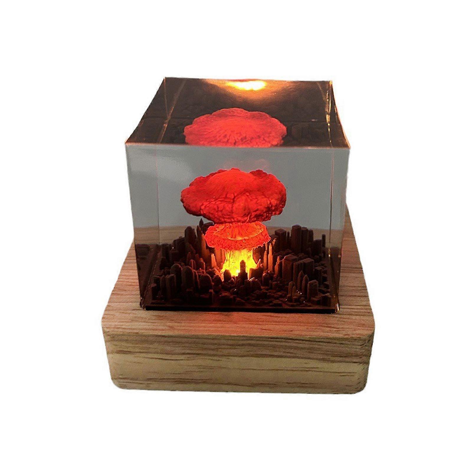 3D Mushroom Cloud Explosion Night Light, Mushroom Cloud Lamp Creative ...