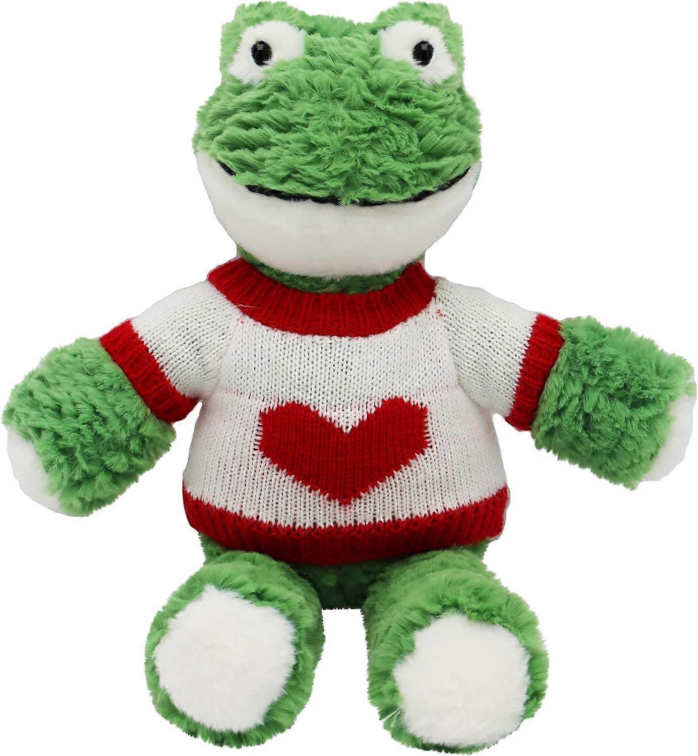 Frog Stuffed Animal, 14 inch Green Frog Plush Toy with Removable ...