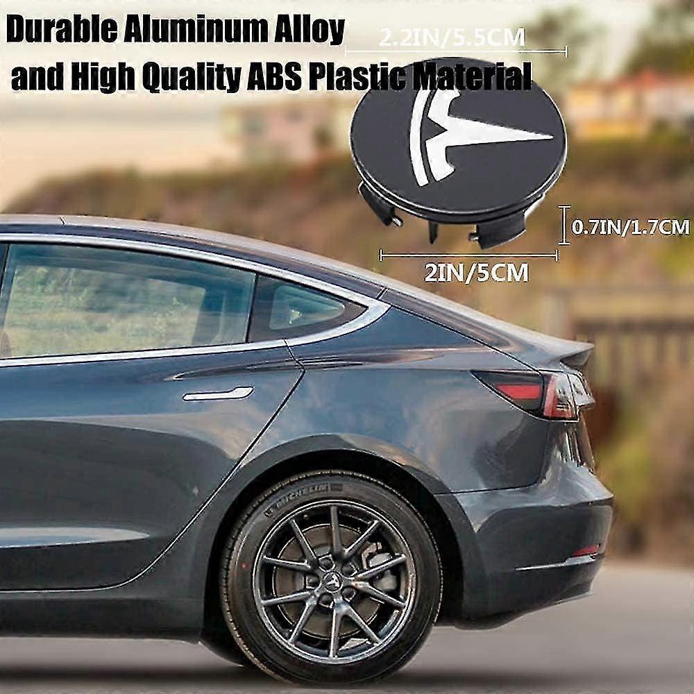 Aero Wheel Cap Kit,wheel Lug Nut Covers Model 3 Wheel Cap Kit With ...