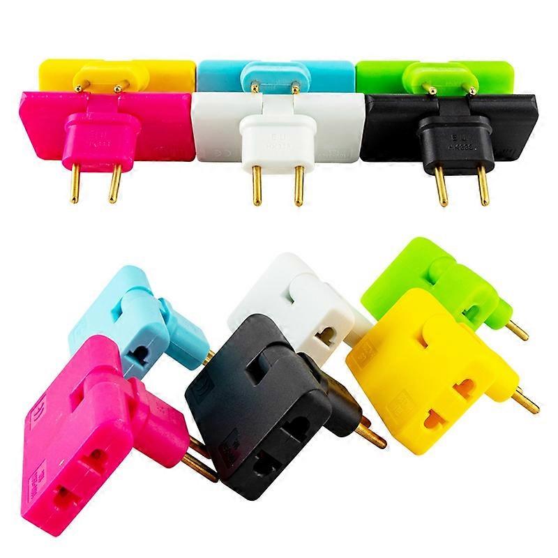 EU Plug Adapter 1 In 3 180-degree Rotating 1500W European Standard Plug ...