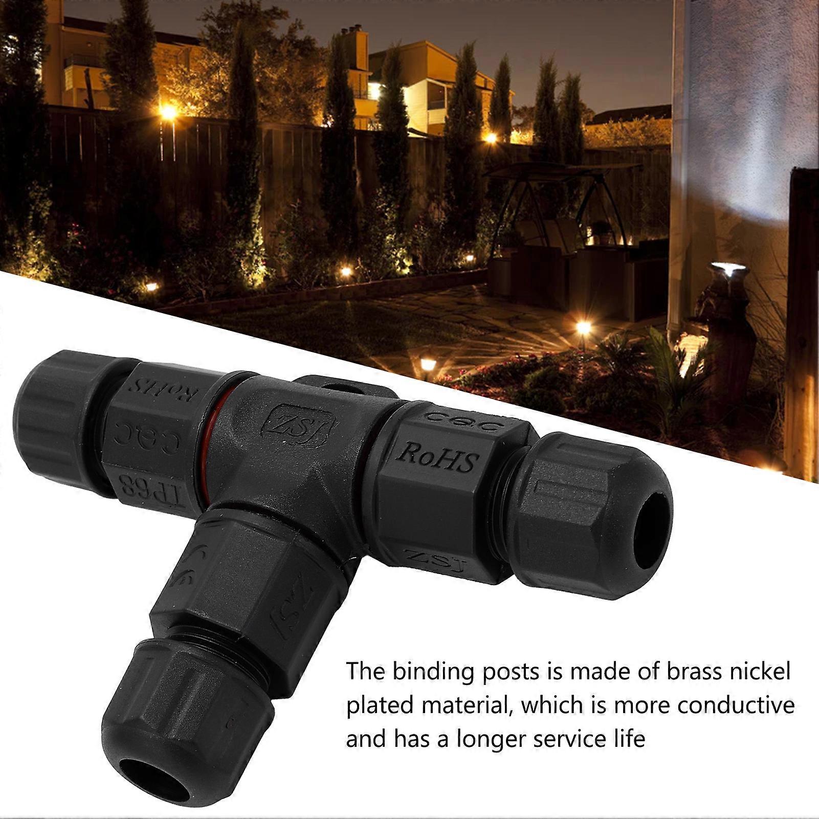 20243Pcs Waterproof 3 Way Wire Connector 4 Core Junction Box Outdoor ...