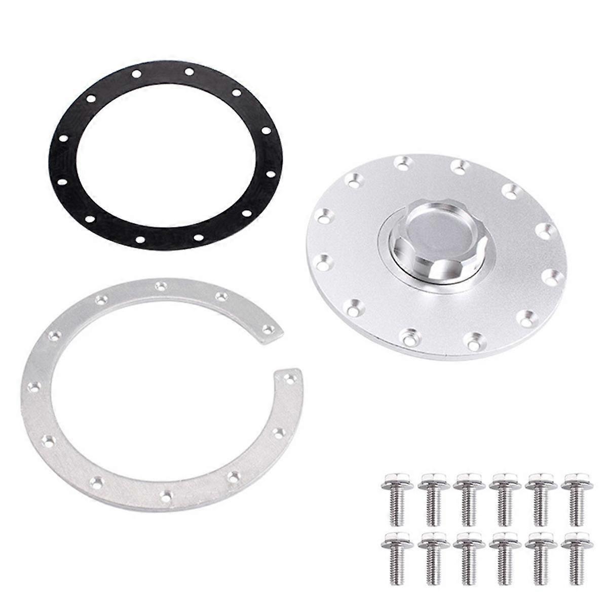 Universal Car Modified Fuel Tank Cap Cell Oil Pot Sealing Cap Embedded with 12 Bolts Aluminum ...