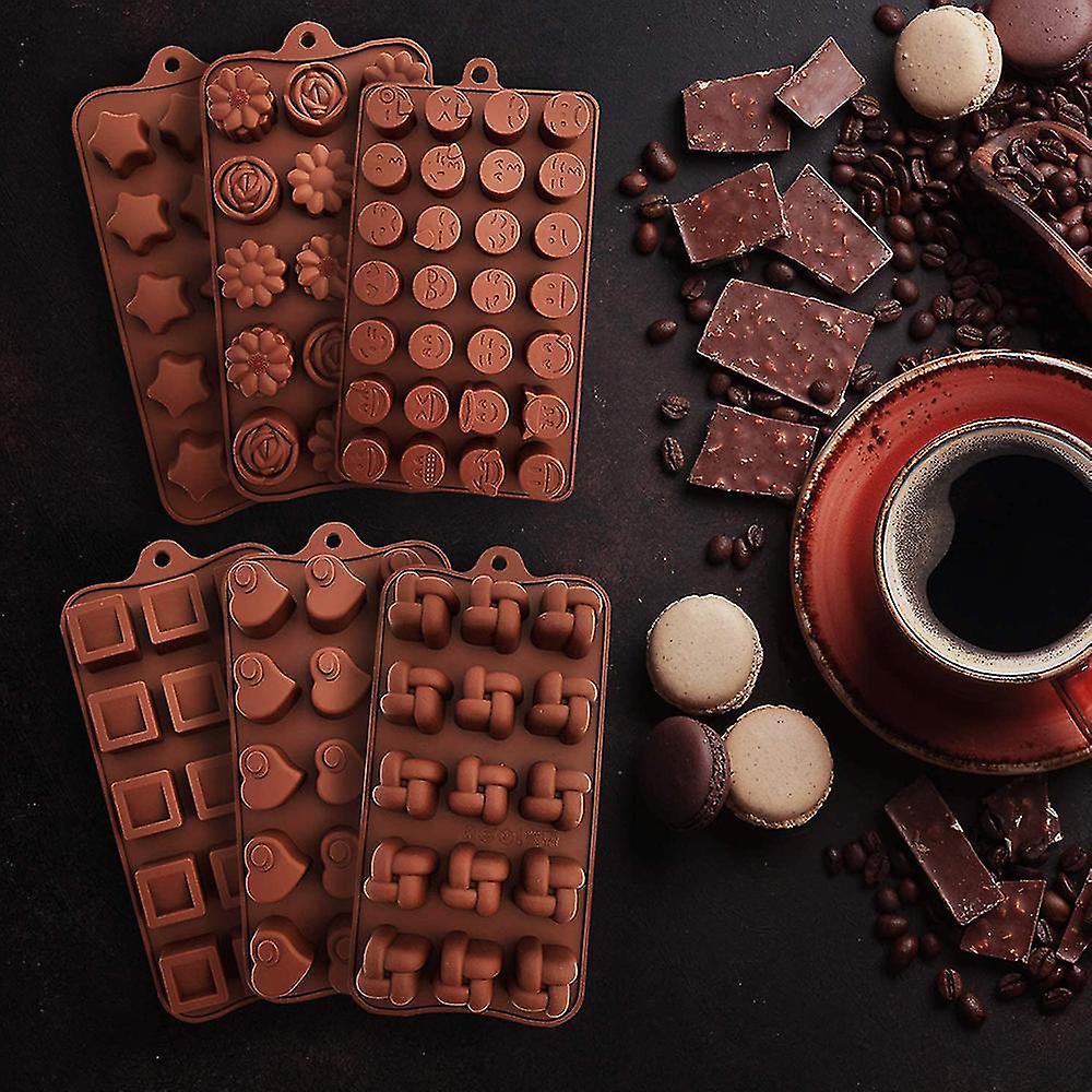 6 Pcs Silicone Baking Molds, Small Flexible For Molding Sweets | Fruugo UK