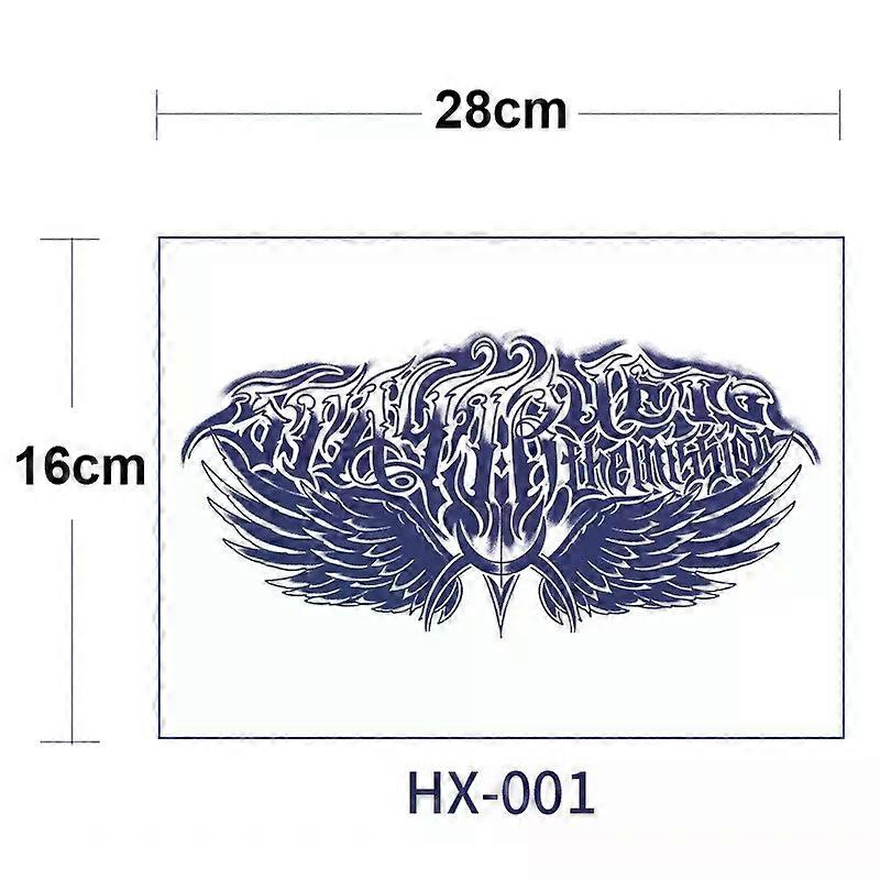 Sternum Chest Temporary Tattoo Herbal Juice Ink Long Lasting Waterproof ...