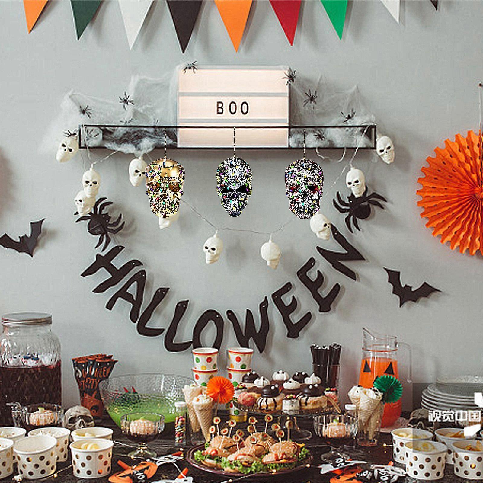 3pcs Unique Skull Horror Decoration PendantCrafts Collection Drop ...