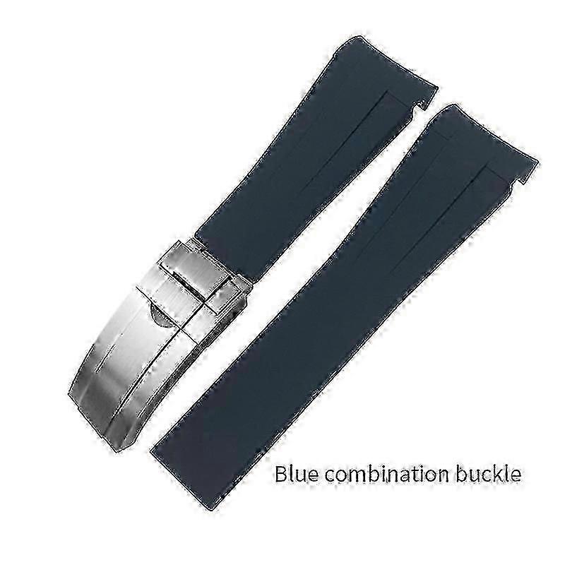 Black Silicone Watch Band for Rolex Submariner Daytona GMT Yacht-Master ...