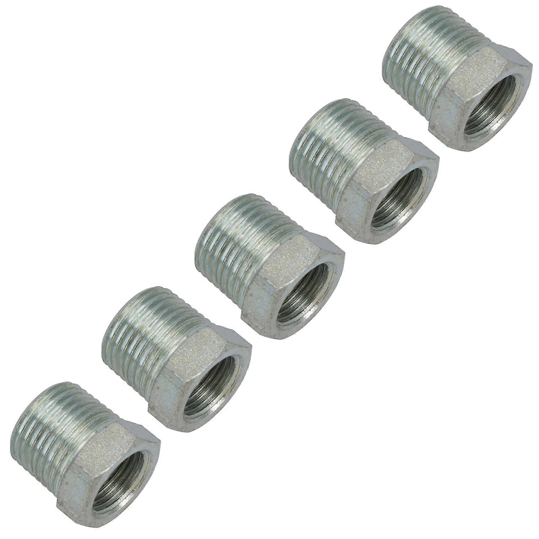 1/2" BSP Male to 3/8" BSP Female Threaded Adapter Hex Bush 5 PACK FT066 ...