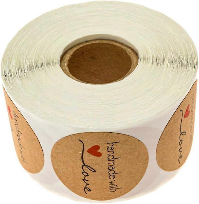2 Rolls of Kraft Paper Stickers for Gift Labels, Stickers for Letter ...