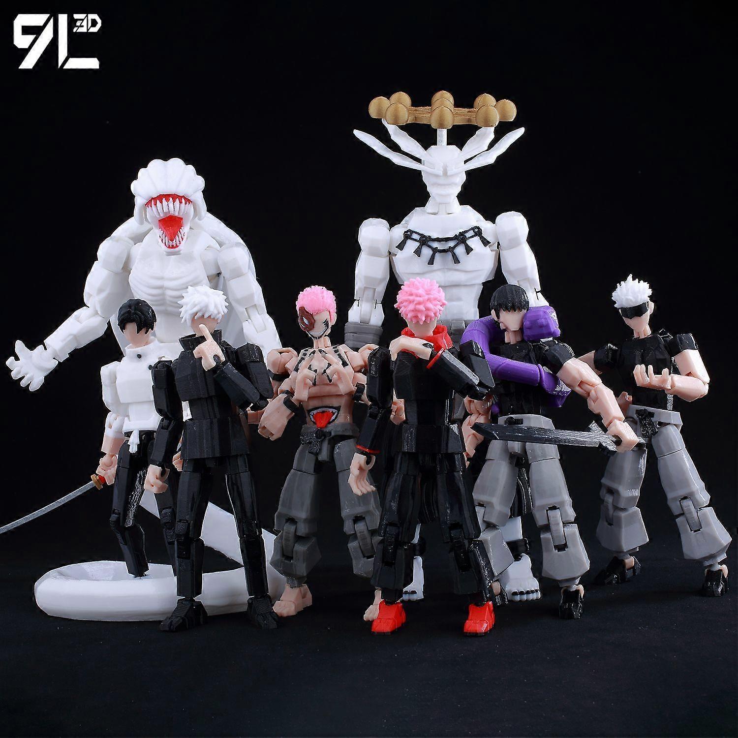Anime 3D Printed Jujutsu Kaisen Lucky Dummy 13 Sukuna Yuji Yuta Satoru ...
