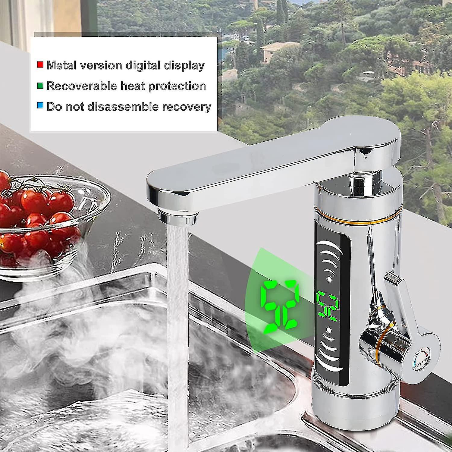 Electric Instant Heater Hot Water Faucet, Kitchen Water Quickly Heating ...