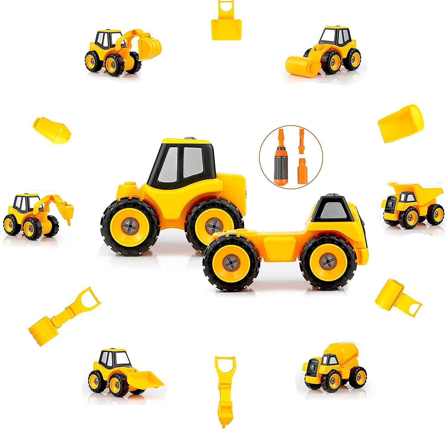 Leksaksbilar tar isär Byggleksak Grävmaskin,montering Leksaker 2 set ...