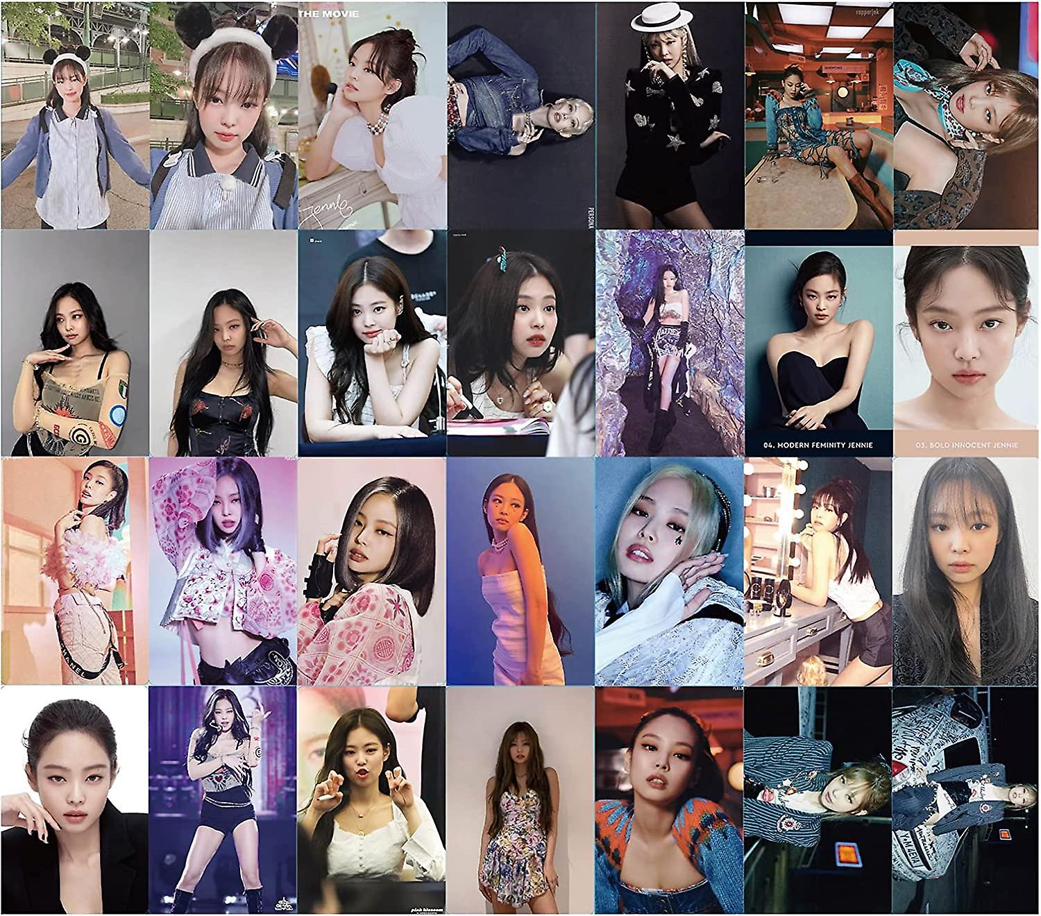 Kpop Jennie 55 Pcs Photocard Picture Card Set Jennie Kim Photobook ...